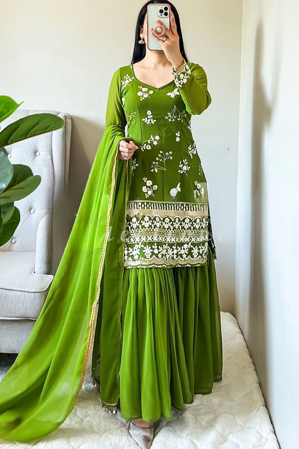 All New Modern Punjabi Sharara Suits For Girls