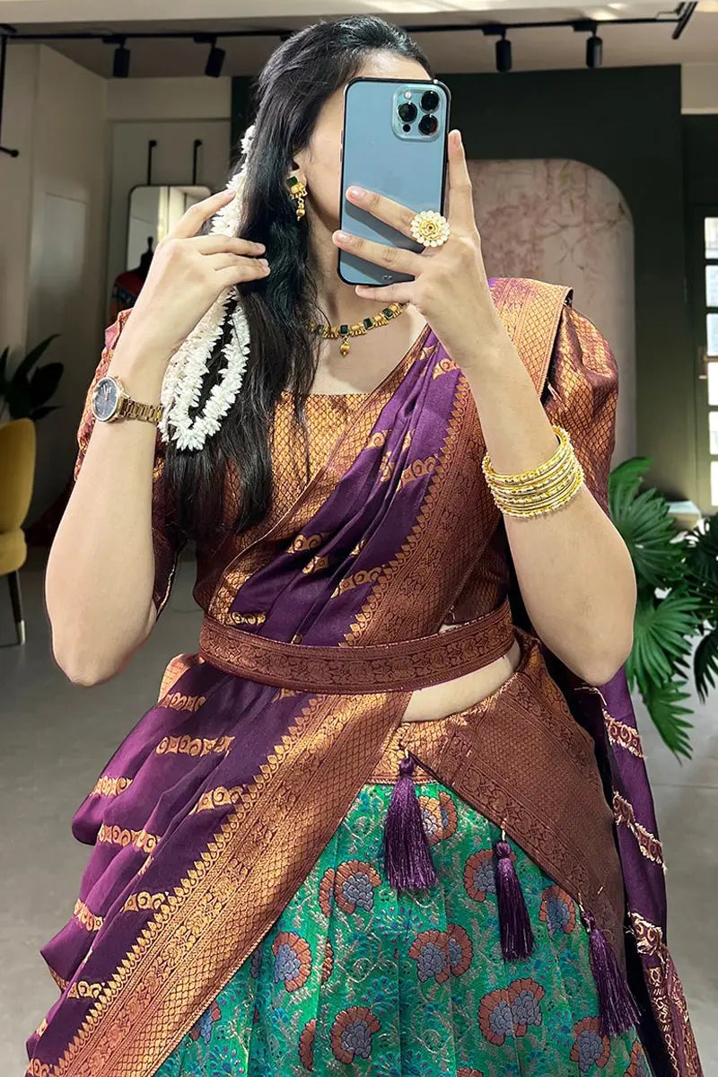 Semi Stitched Half Saree With Price – Anaya Designer Studio