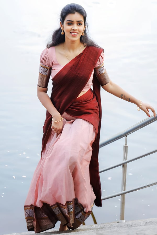 South Indian New Model Half Sarees For Girls