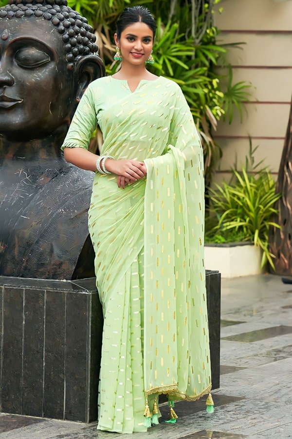 Party wear saree new design 2021 for Unmarried girl – Anaya Designer Studio