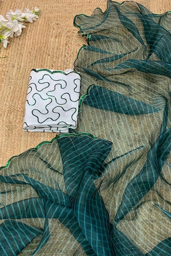 Traditional Rajasthani Leheriya Saree For Girls – Anaya Designer Studio