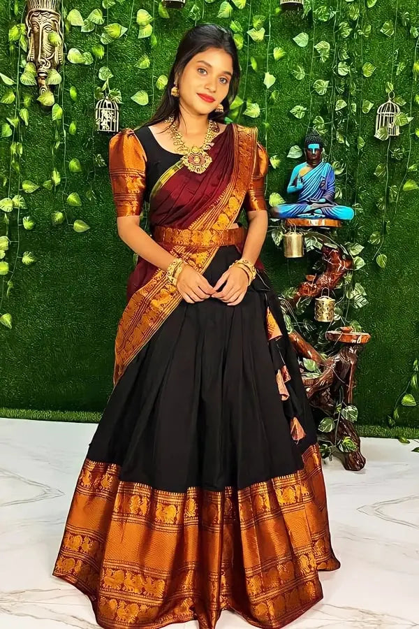 Modern Half Saree Designs For Girls – Anaya Designer Studio