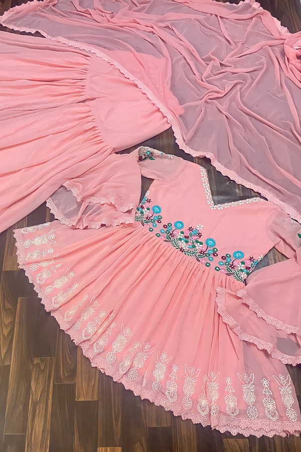 Modern Simple Sharara Plazo Suit Design 2021