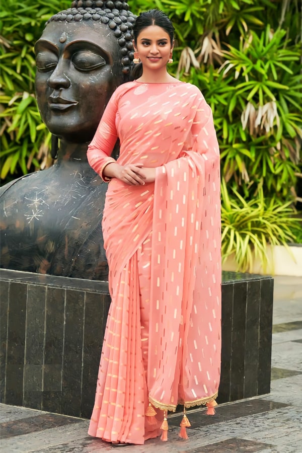 Party wear saree new design 2021 for Unmarried girl – Anaya Designer Studio