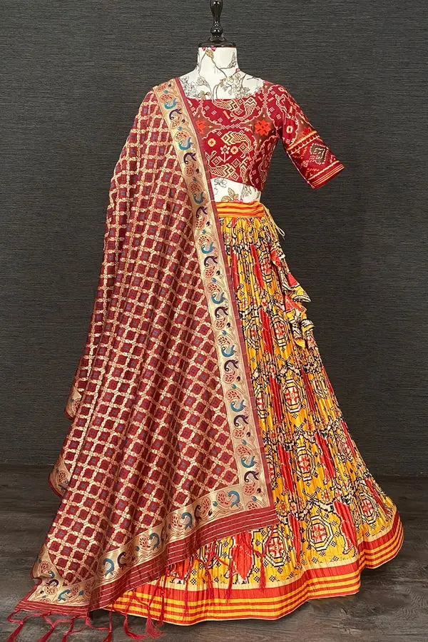 Patola Print Chaniya Choli For Navratri Online 2022 – Anaya Designer Studio