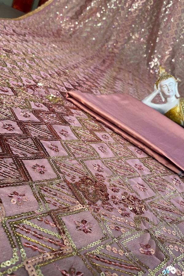 Sukhmani Gambhir Sequence Saree Design For Festival – Anaya Designer Studio