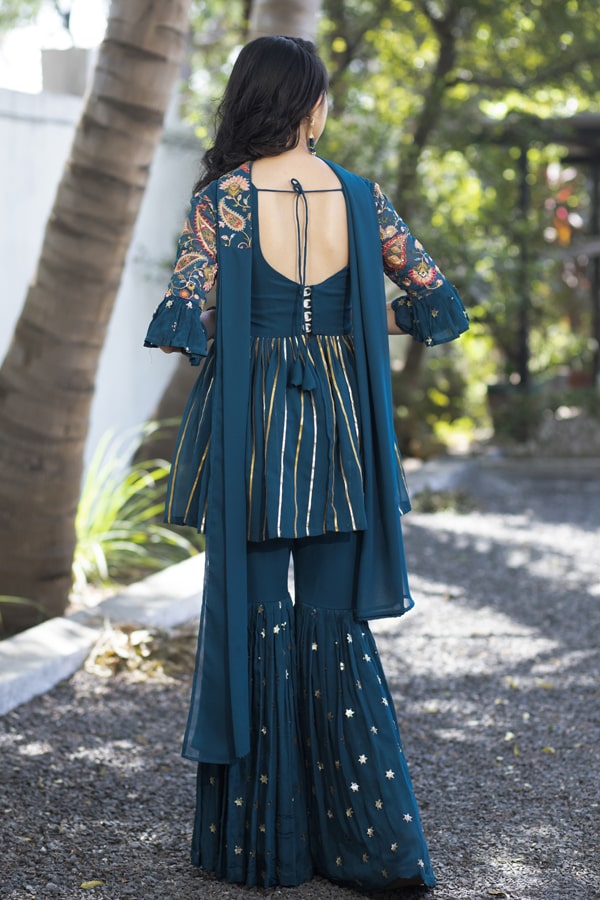 Sharara Dress For Teenage Girl Myntra at Leo Stonham blog