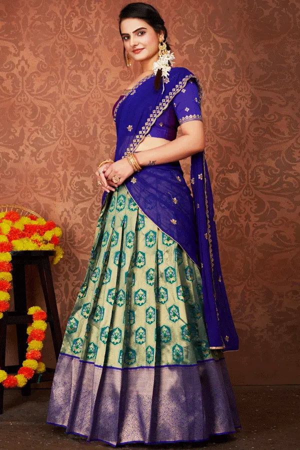 Traditional Pattu Half Saree Models 2024 – Anaya Designer Studio