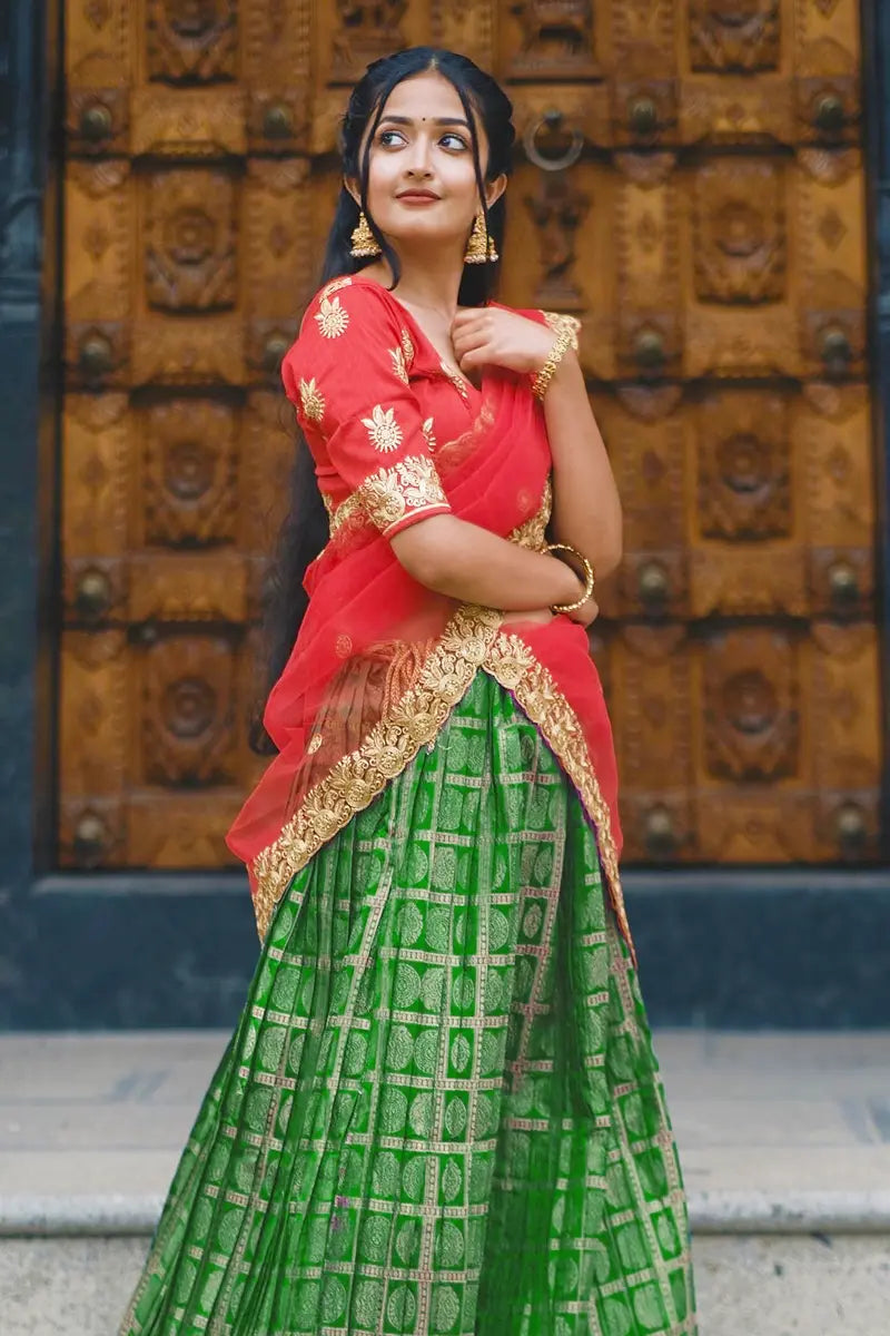 Traditional Pattu Half Saree Models 2023 – Anaya Designer Studio