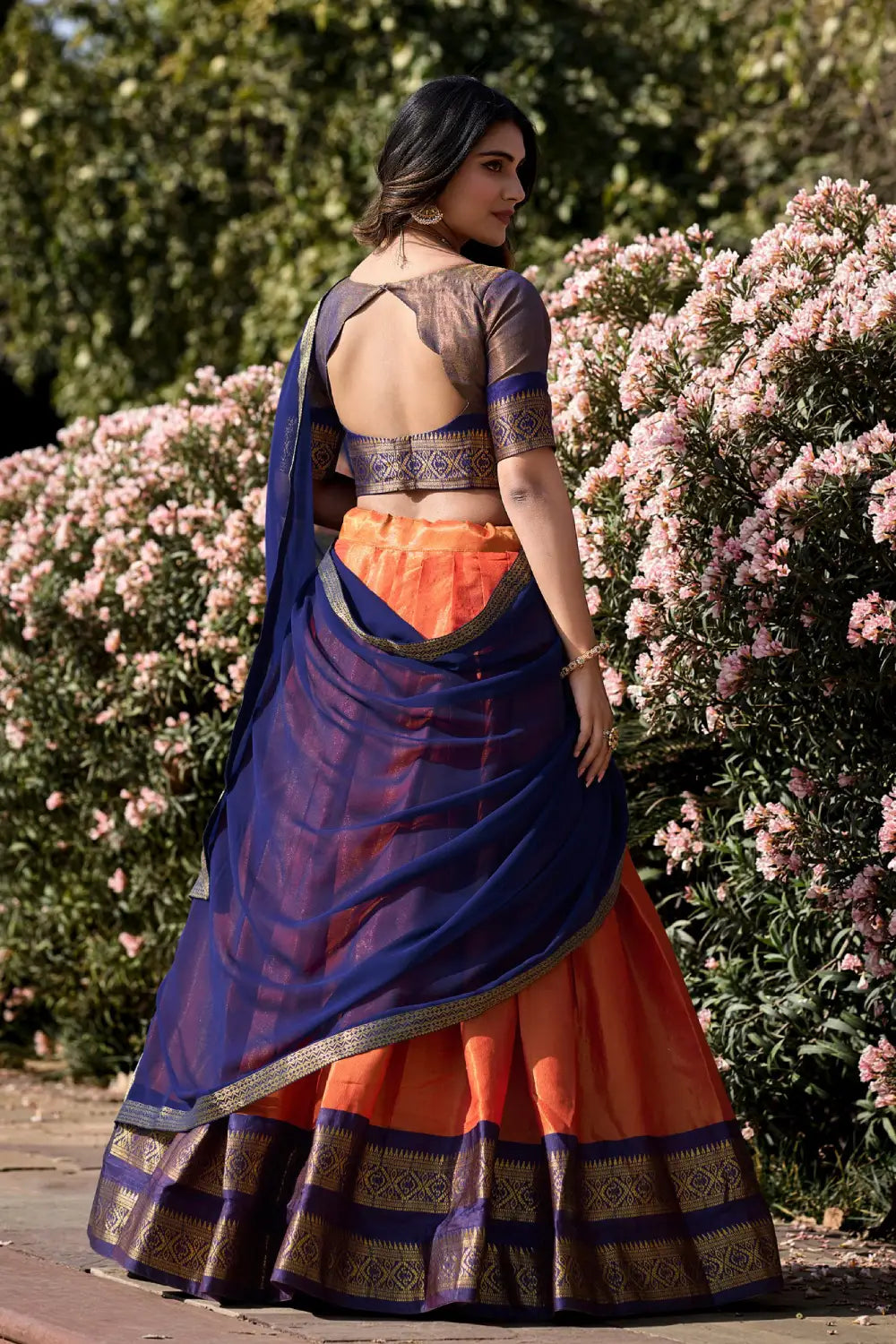 Kanchipuram Traditional Pattu Half Saree Models For Wedding – Anaya ...