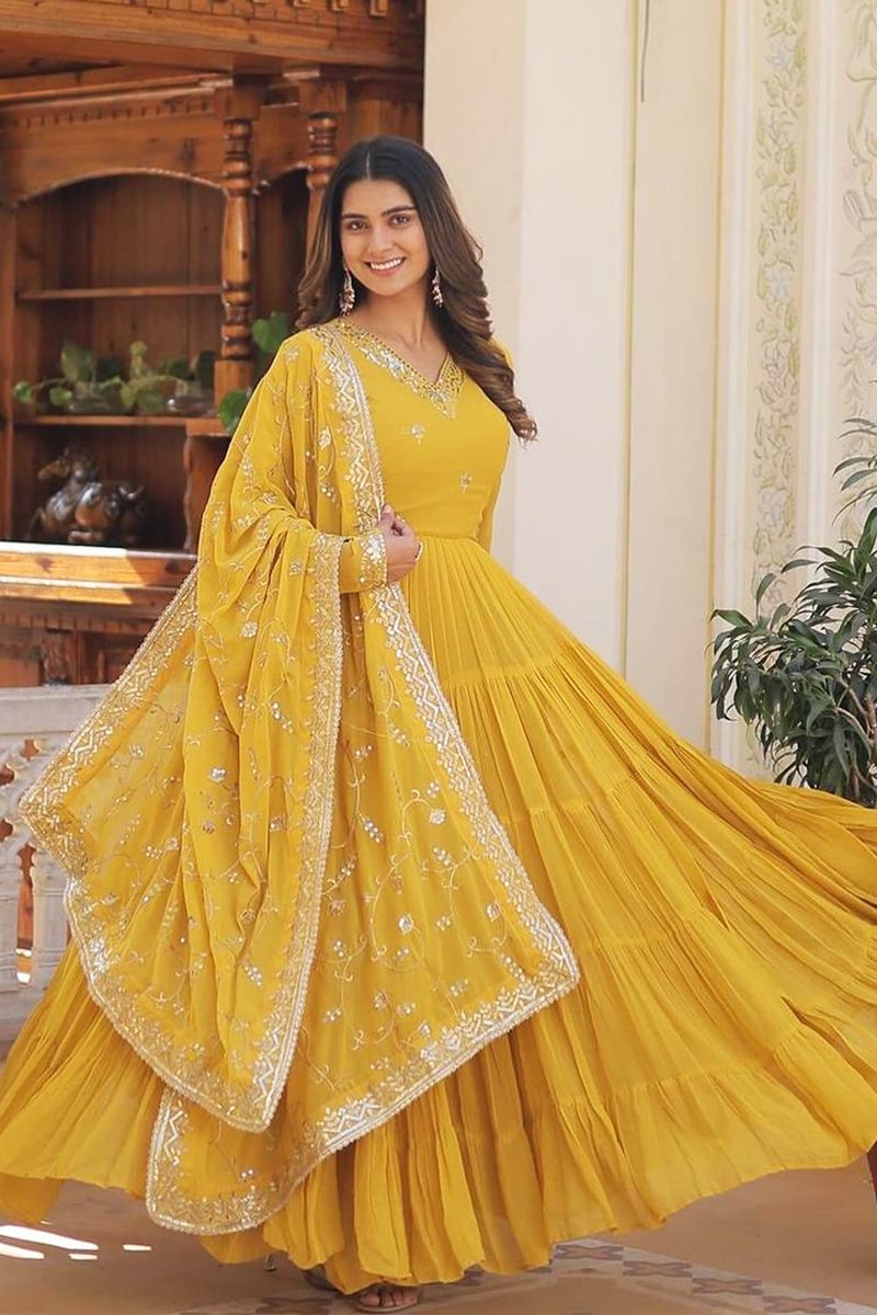 Haldi Gown – Anaya Designer Studio