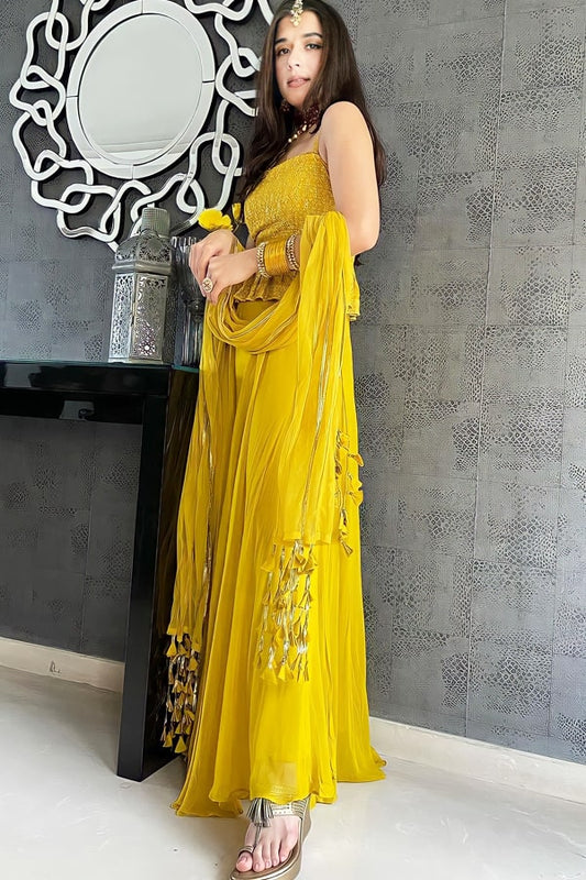 Haldi Ceremony Function Dress For Girl