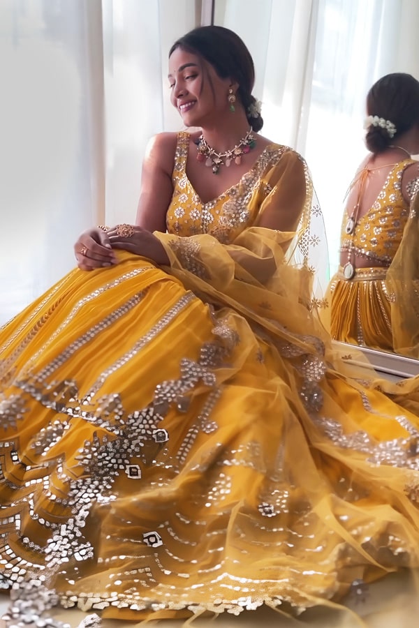 Designer Yellow Wedding Lehenga Choli For Bridal – Anaya Designer Studio
