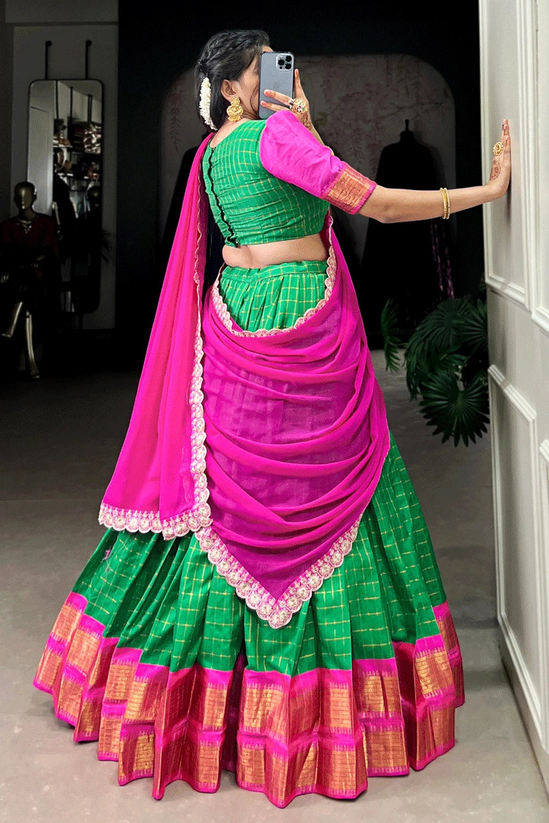 Stitched Half Saree