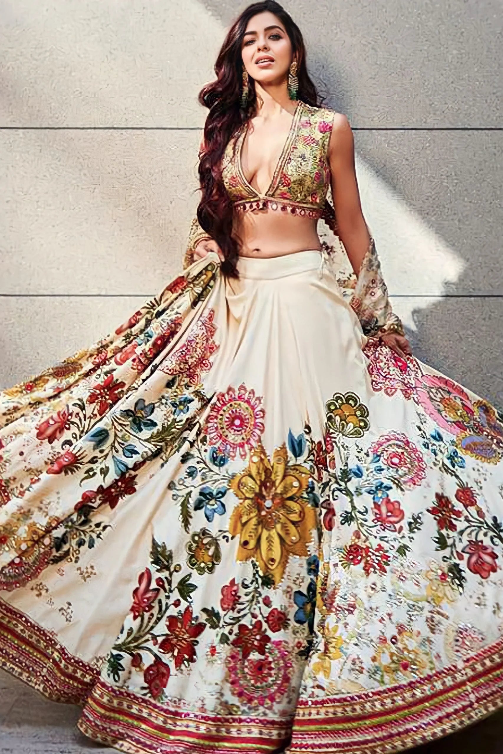 Mirror Work Lehenga Choli For Navratri 2023 – Anaya Designer Studio