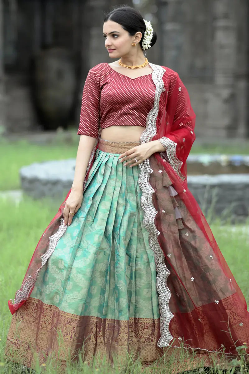 Traditional Pattu Half Saree Models With Price – Anaya Designer Studio