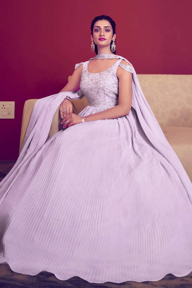 Sleeveless Sequin Gown Design For Raksha Bandhan 2023 – Anaya Designer ...